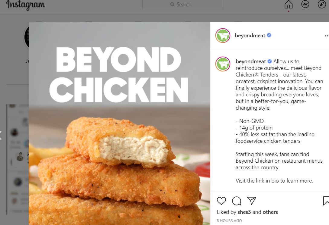 Meat-free chicken tenders from Beyond Meat now available in U.S. - CWEB