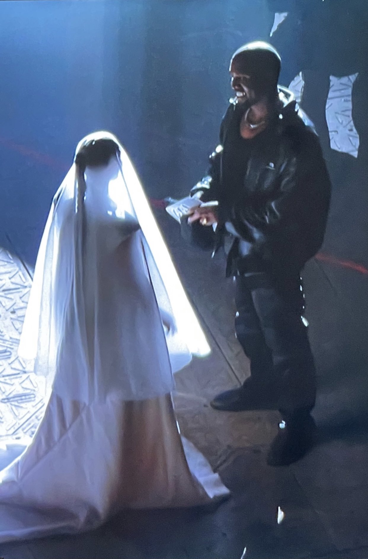 Kanye West’s Lights himself on Fire at “Donda” listening party Thursday ...