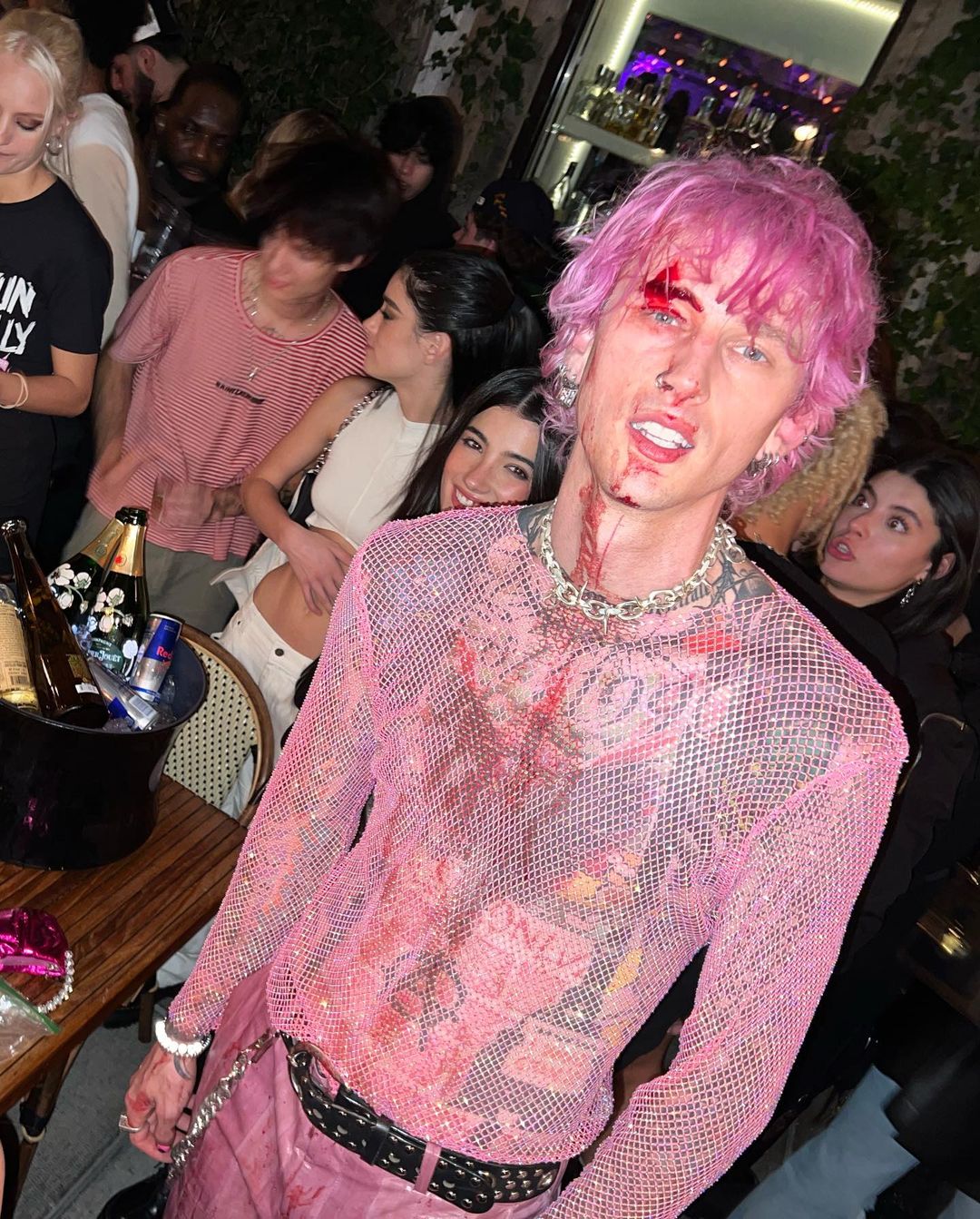 Celebrity Machine Gun Kelly Gives ‘Bloody’ After-Party Performance and ...