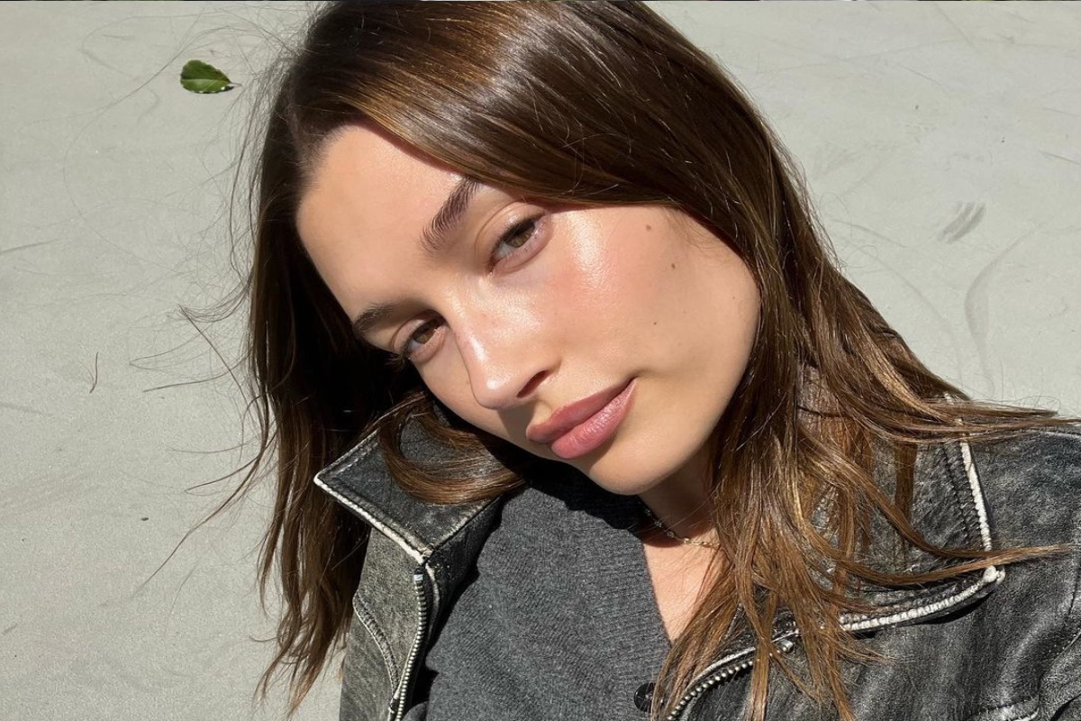 Celebrity Hailey Bieber Wows in Corset Dress with Spaghetti Straps