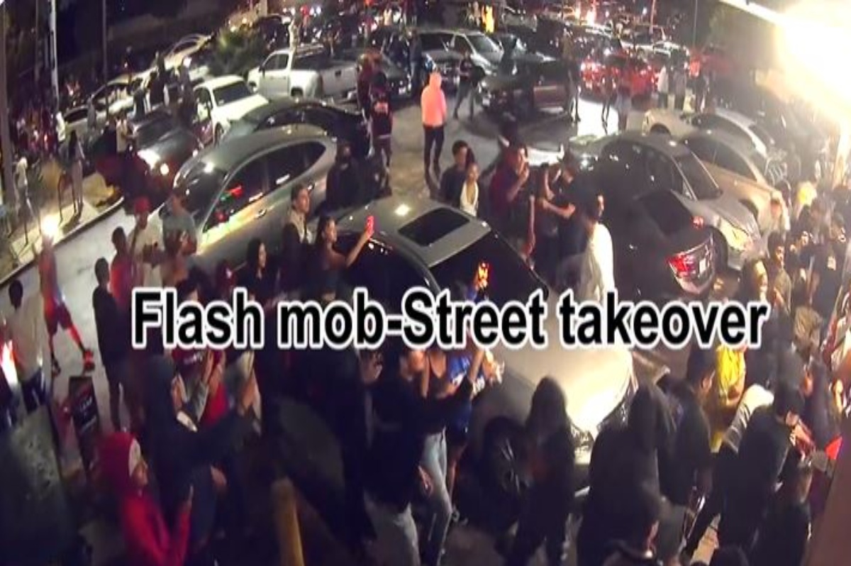 Watch Mob Of Flash Looters Rob And Ransack 7 Eleven In Los Angeles Cweb
