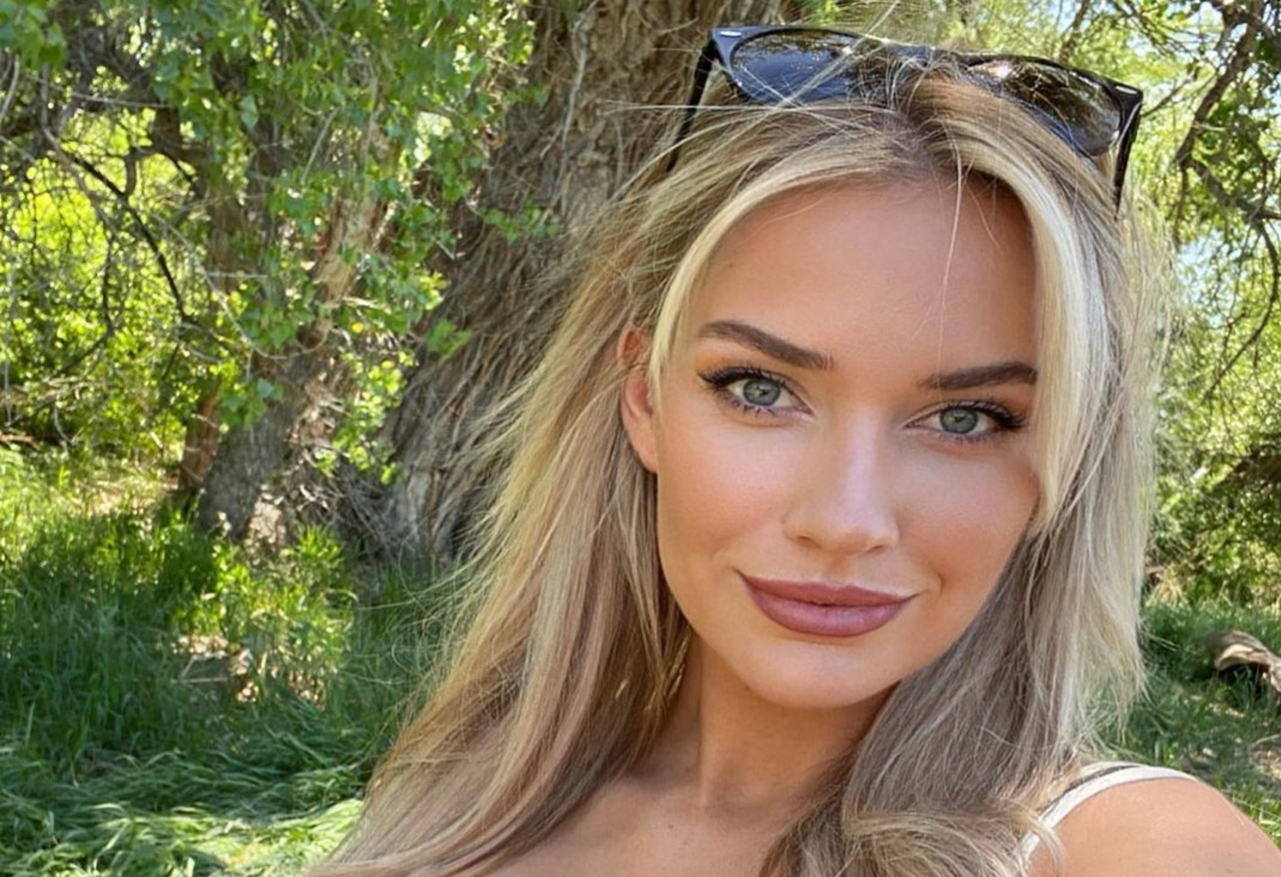 Celebrity Paige Spiranac Stuns In Low Cut Two Piece For Contest