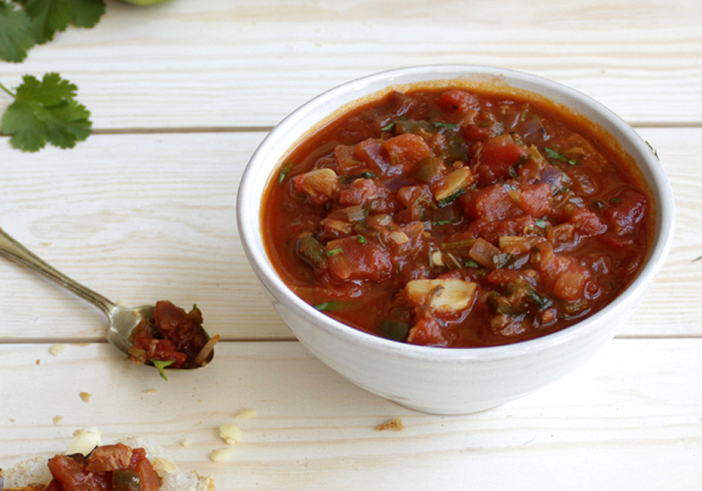 Roasted Garlic, Jalapeno and Tomato Salsa - CWEB